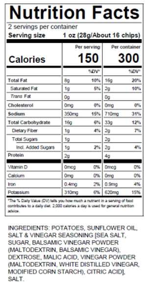 Chips - Carolina Kettle Chips - Southern Twang Salt & Balsamic Vinegar ...